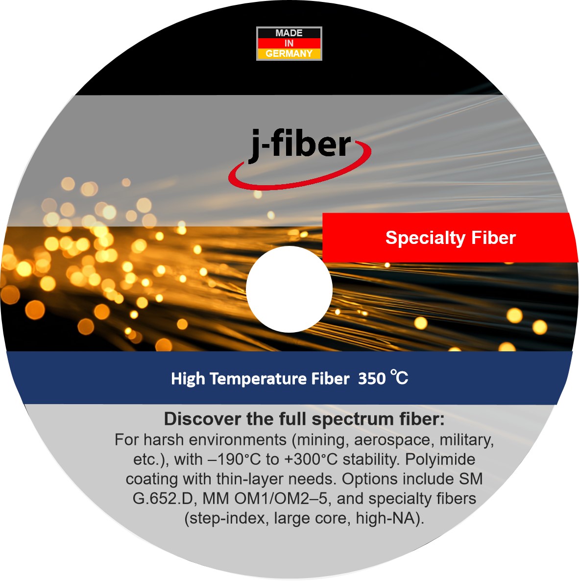 j-fiber High Temperature fiber - CIOE2025-Booth:11A61-2 - CIOE
